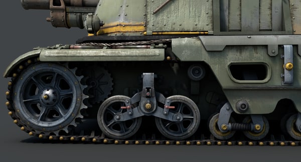 tank post apocalyptic 3d model
