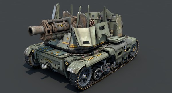 tank post apocalyptic 3d model