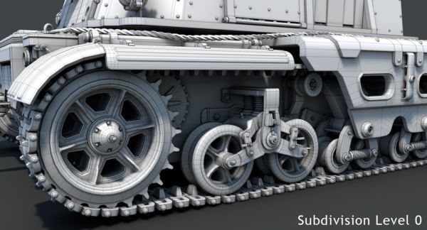 tank post apocalyptic 3d model