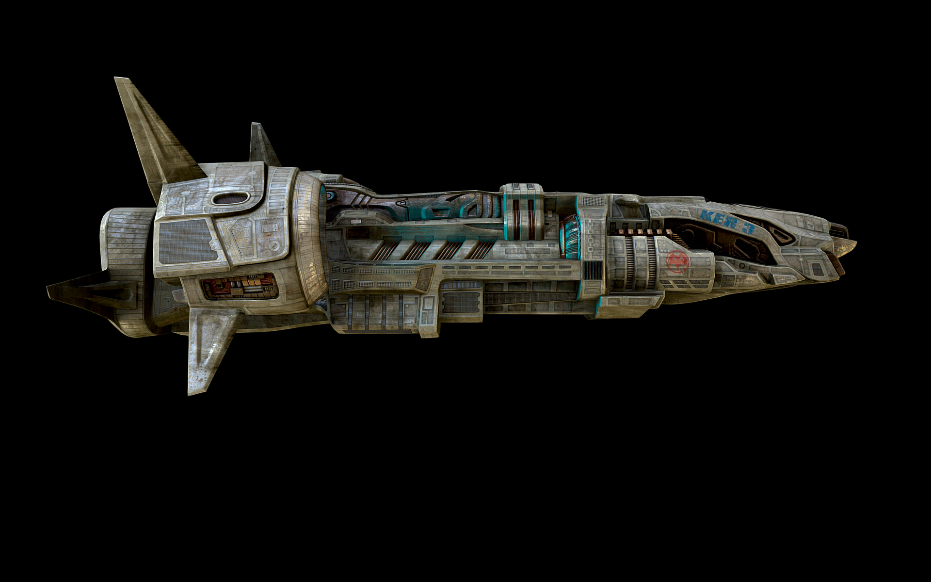 3d spaceship space model