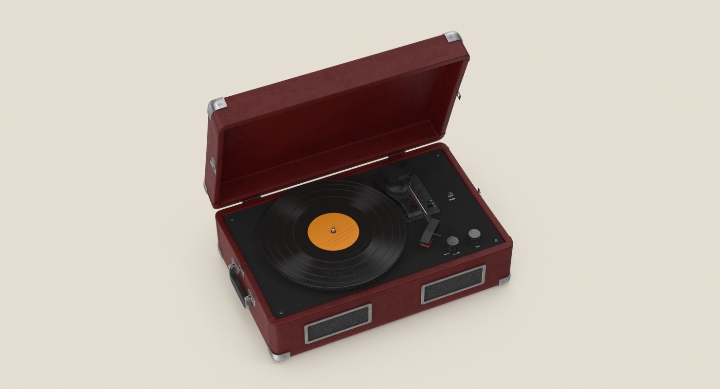 3d max record player