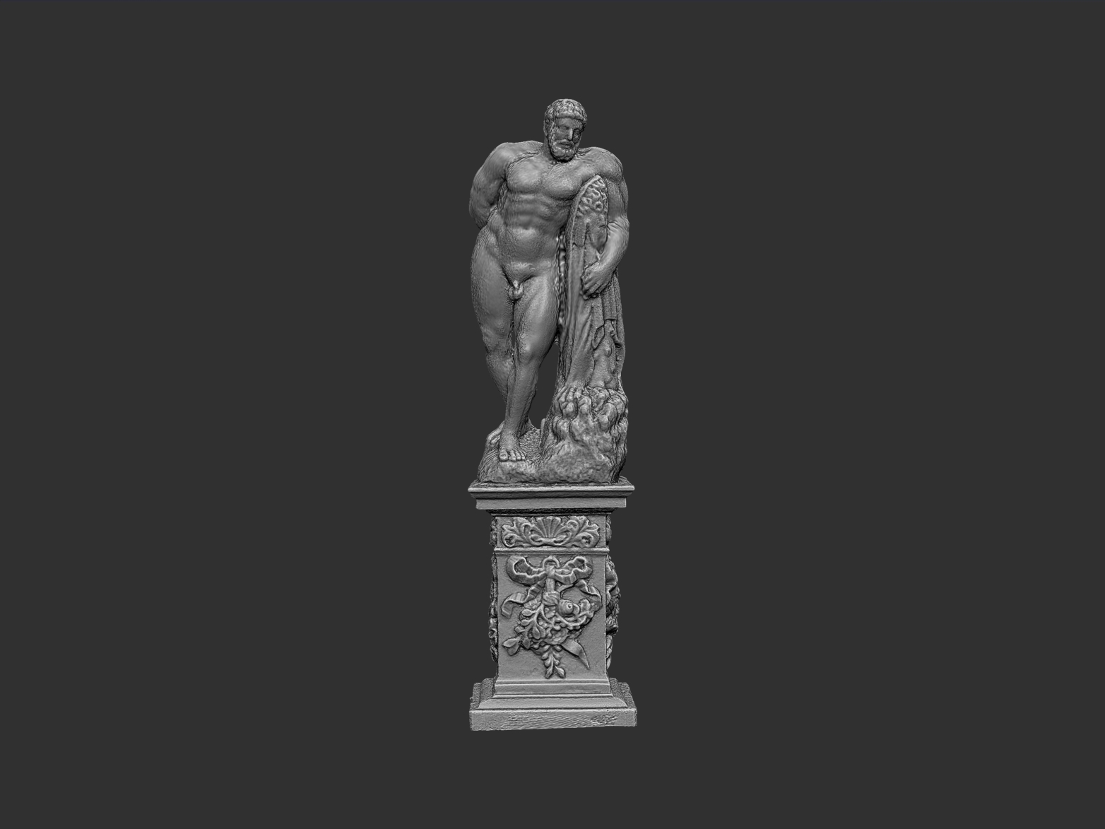 3d scanned hercules 8k model