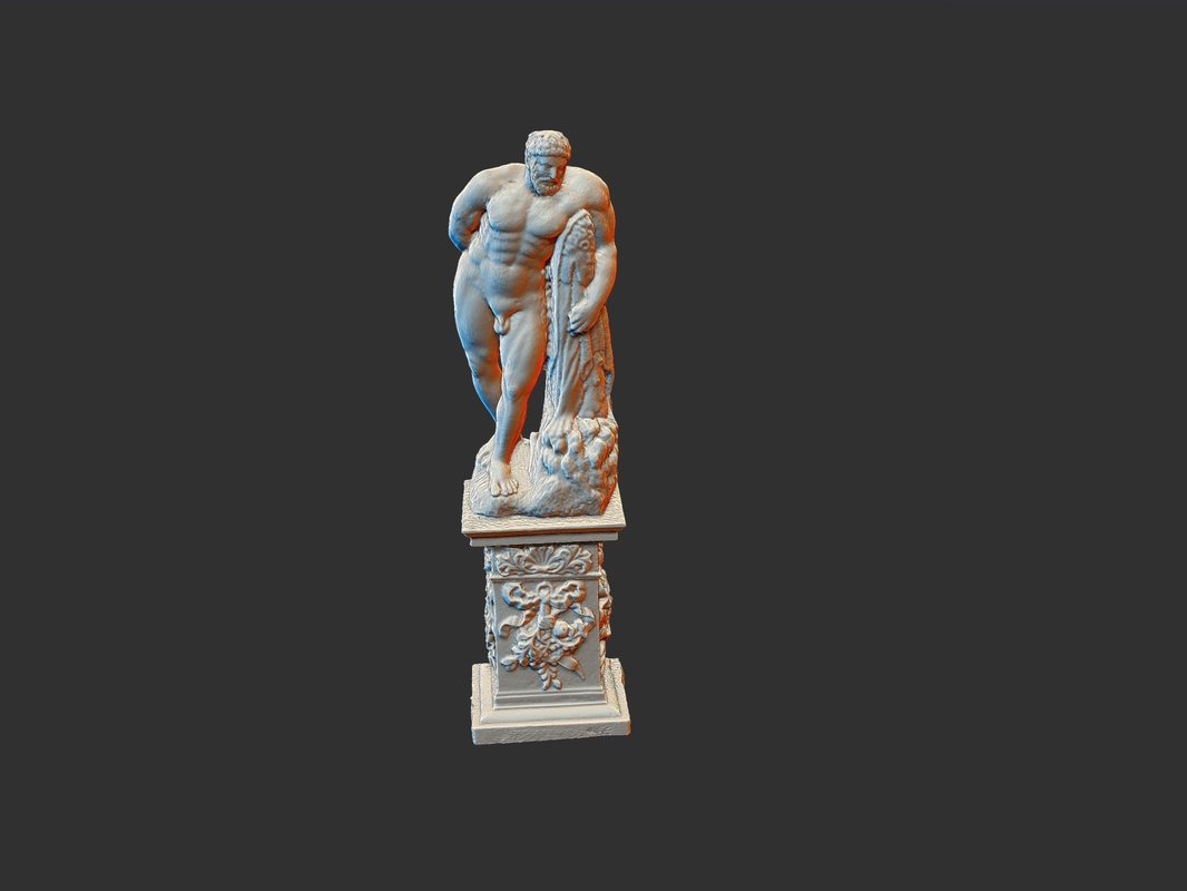 3d scanned hercules 8k model