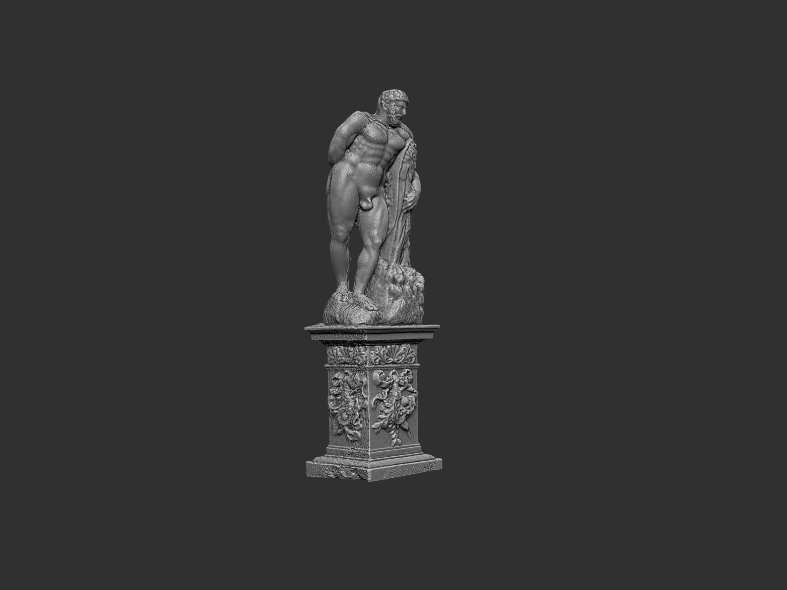 3d scanned hercules 8k model
