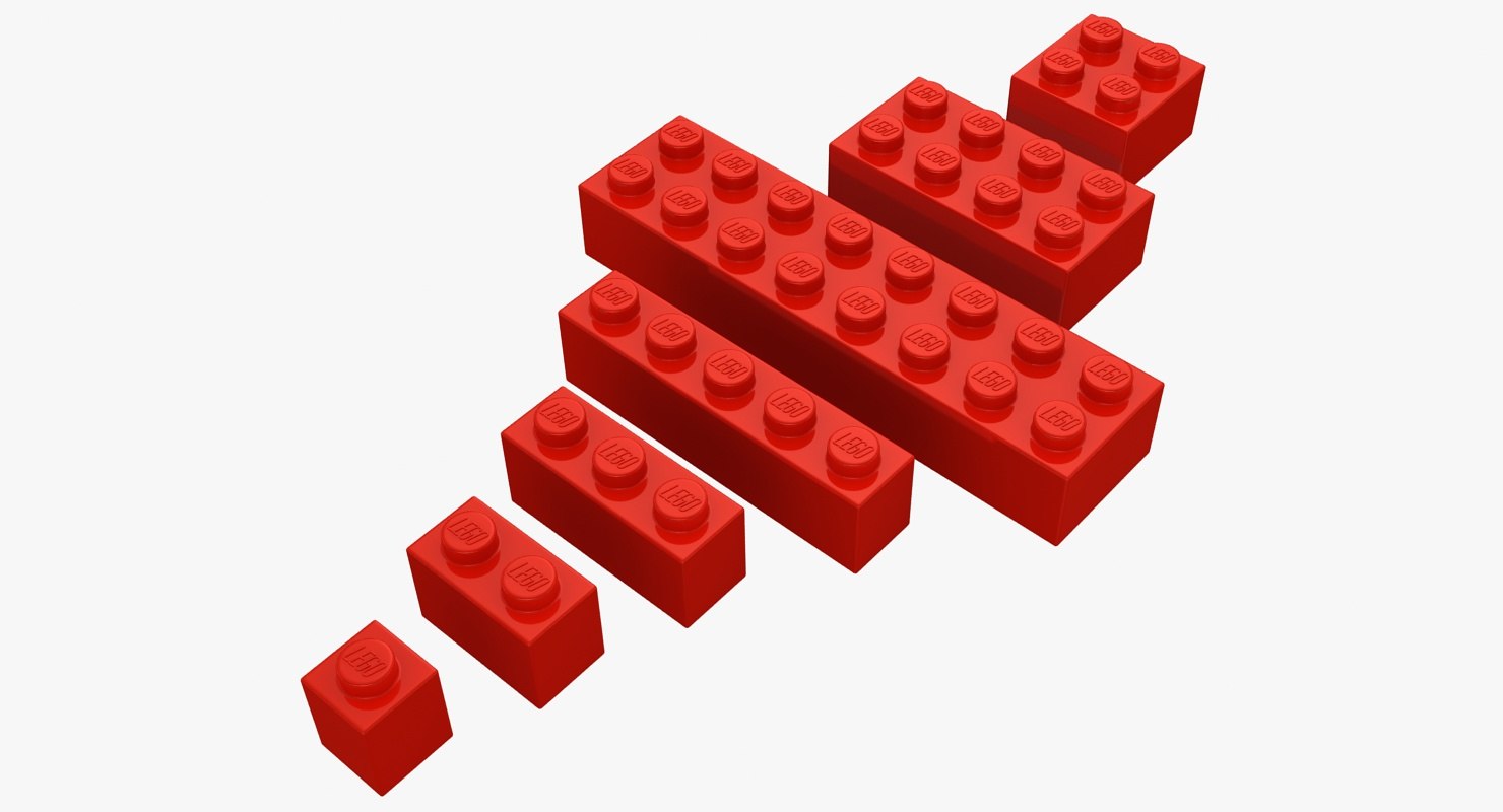 realistic lego bricks set max