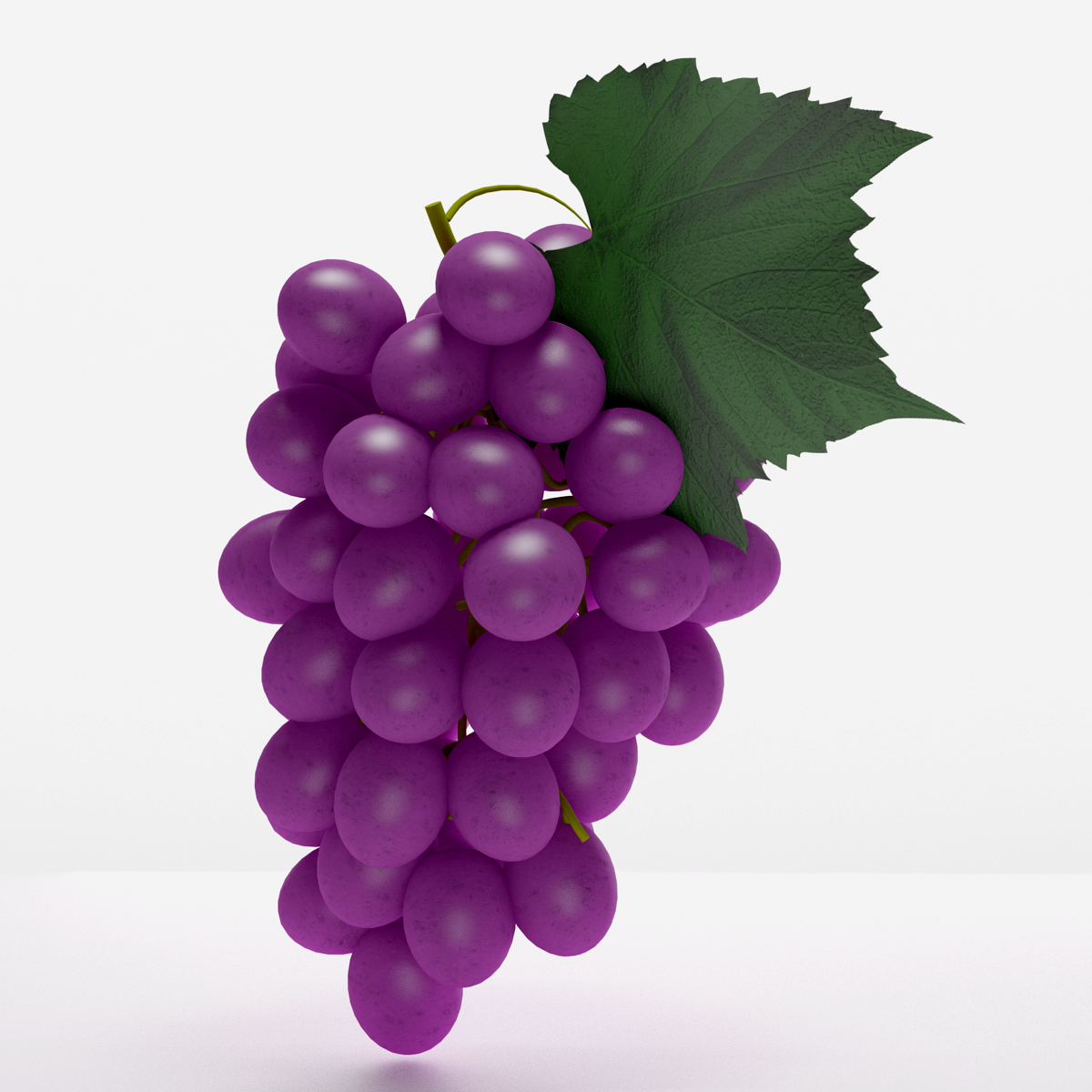 3d purple grapes model