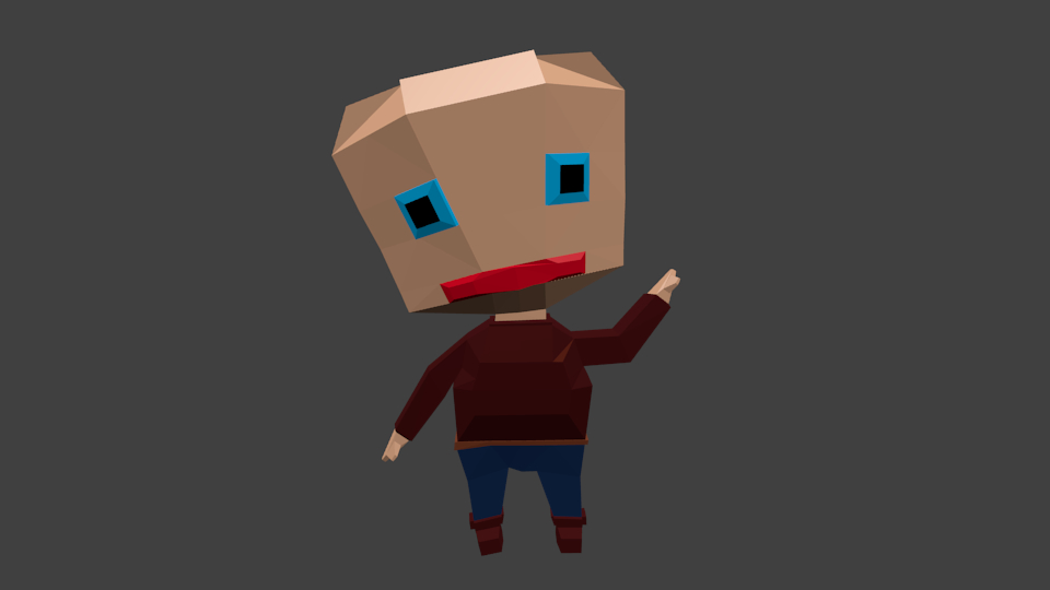 free rigged character 3d model