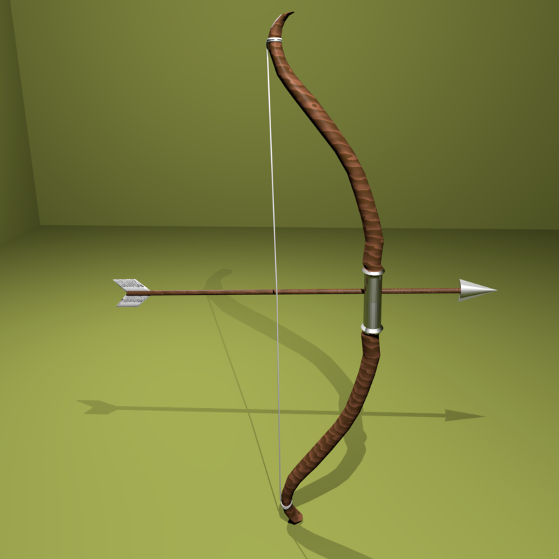 modèle 3D de Arc avec flèche - TurboSquid 1078112
