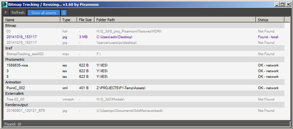 Scripts MaxScript bitmap tracking track