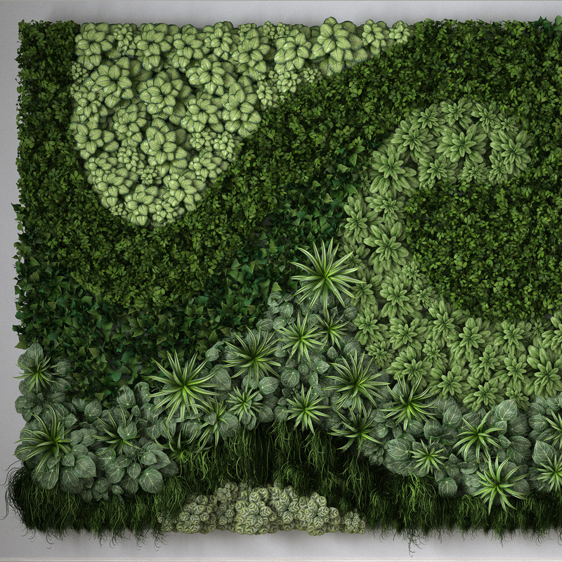 3d vertical garden 3 modules