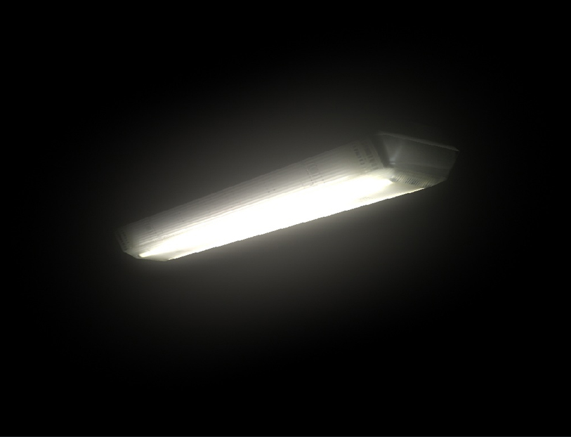 fluorescent ceiling light 3d model