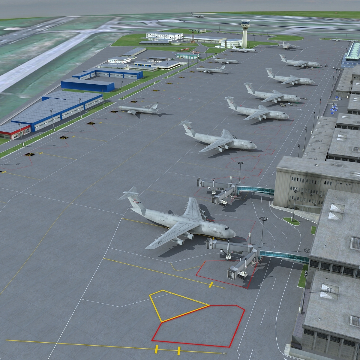 3d model military vehicles planes usaf