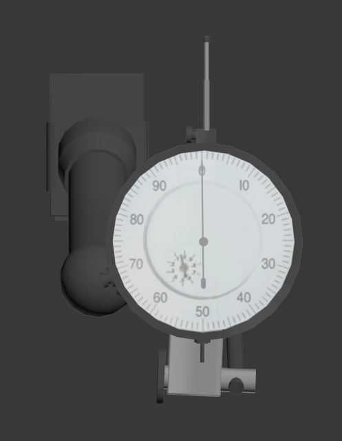 dial indicator 3d max