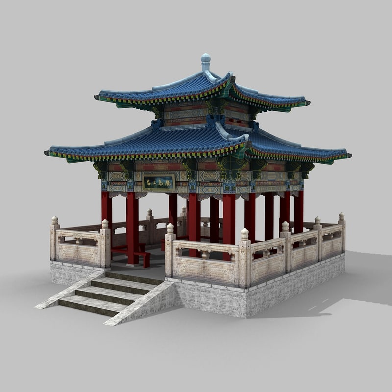 3d traditional chinese building