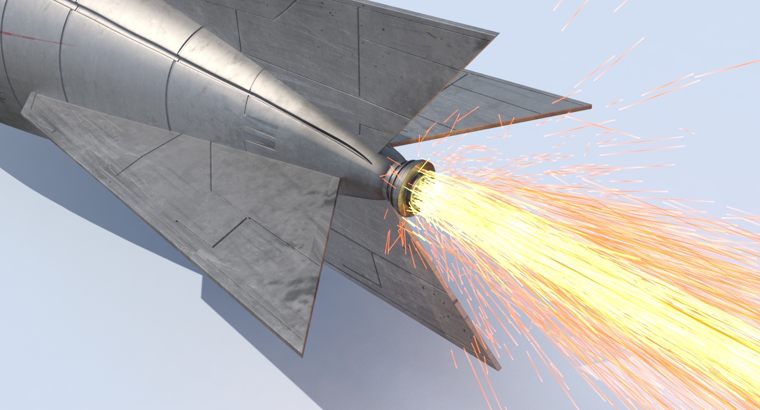 rocket-ship 3d model