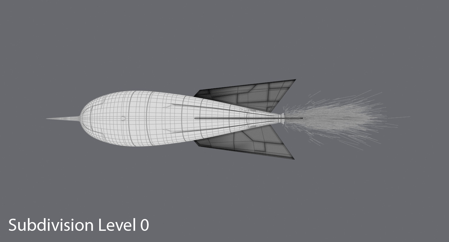 rocket-ship 3d model