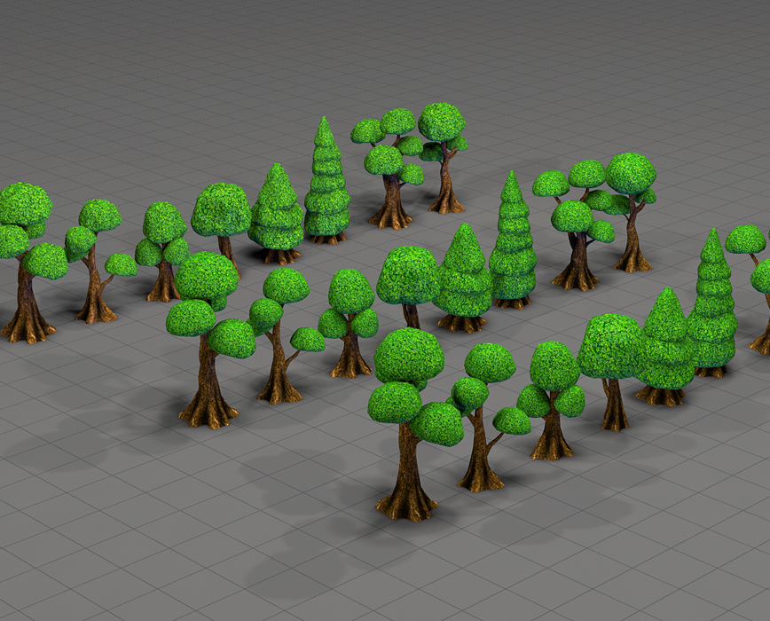 trees mesh 3 3d 3ds