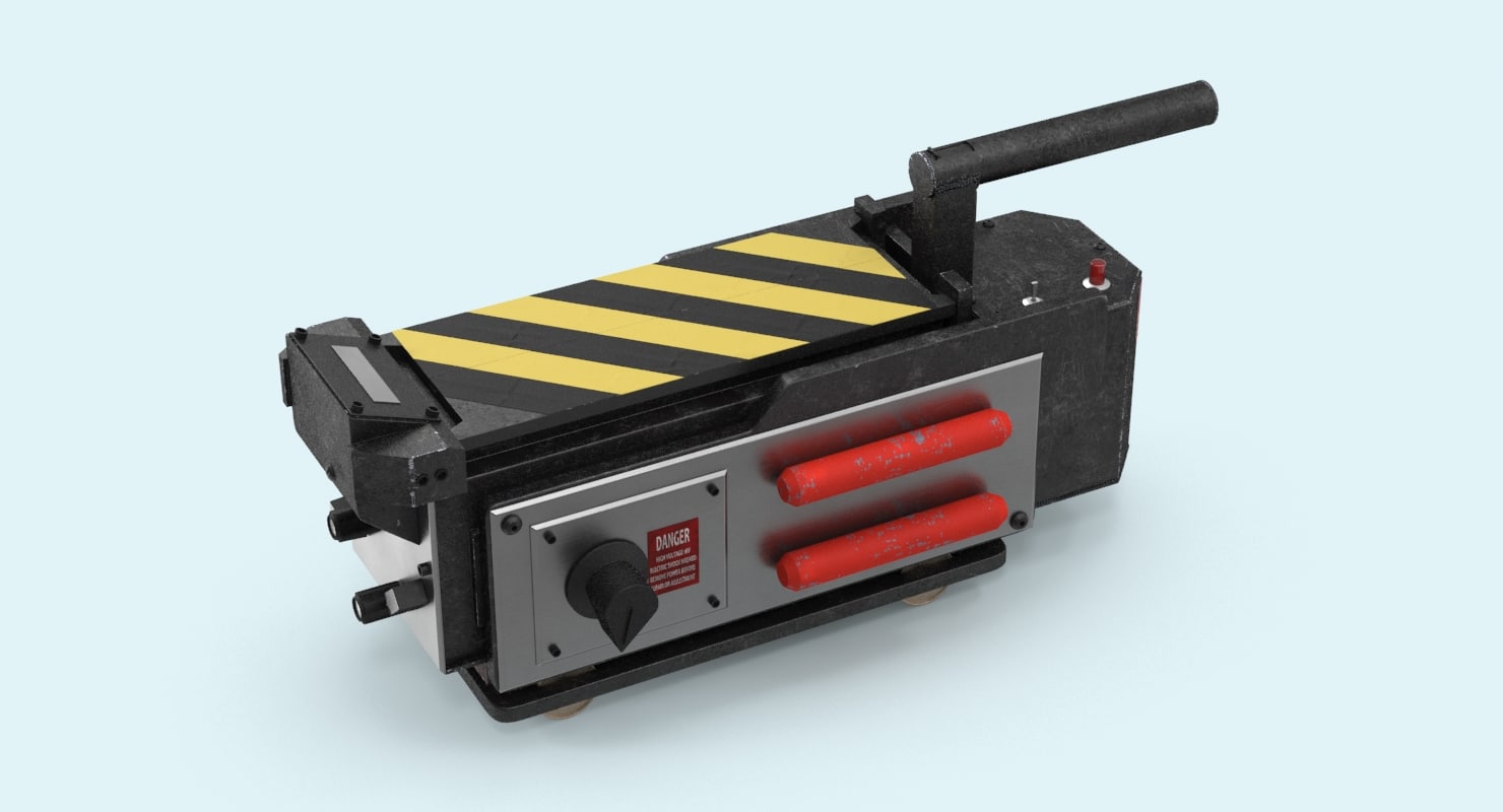 ghostbusters trap closed 3d model
