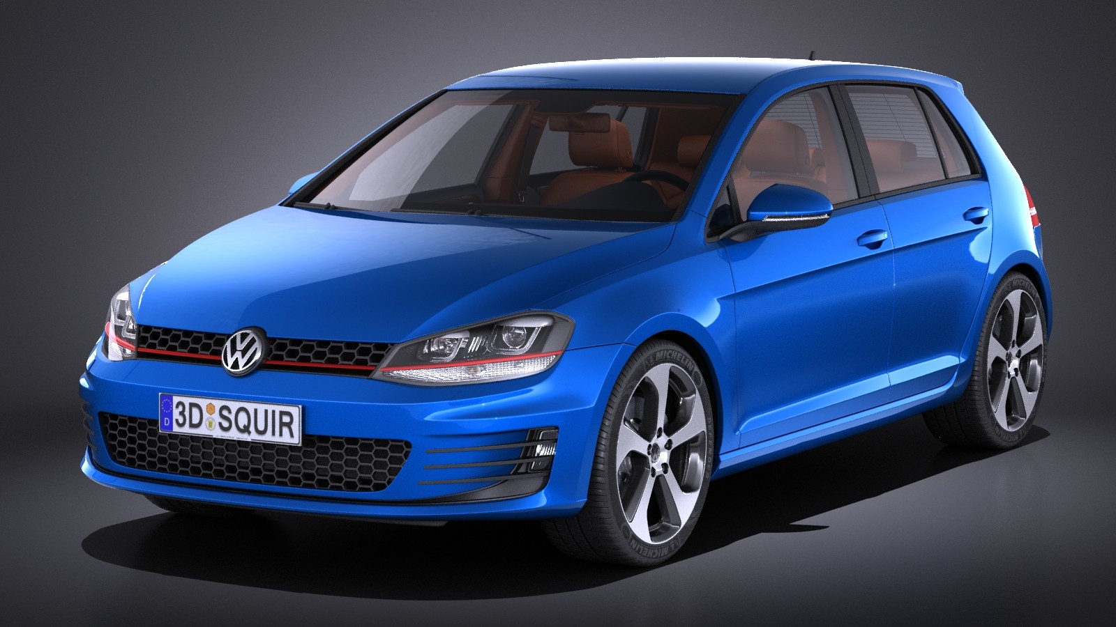 3d model volkswagen golf vii
