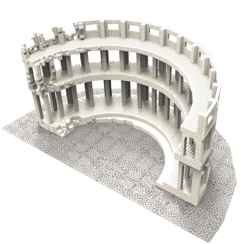 building colosseum 3d max