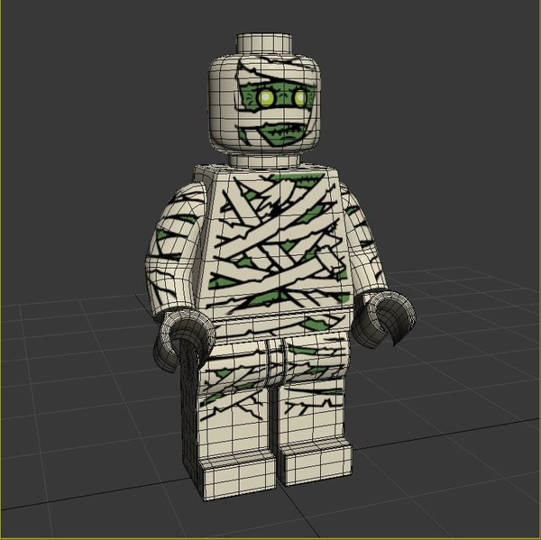 lego mummy 3d model