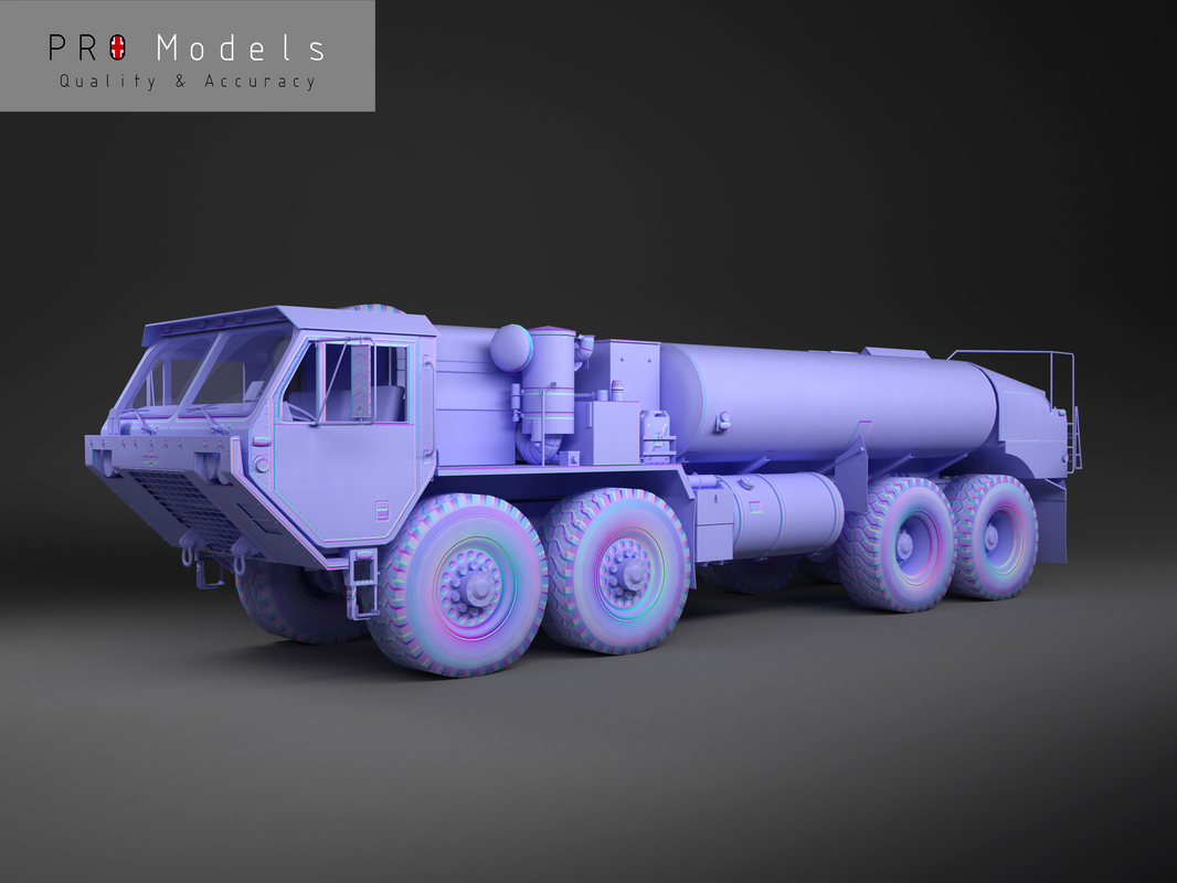 3d model of hemtt m978 oshkosh military