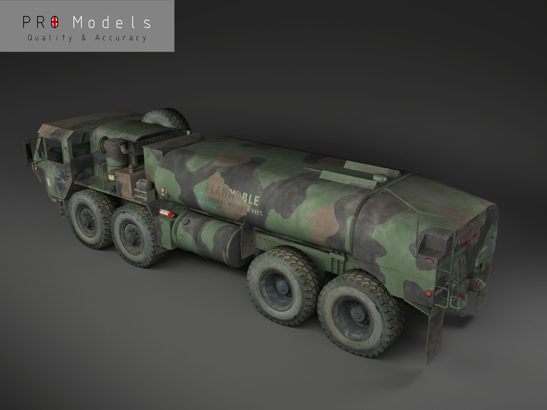 3d model of hemtt m978 oshkosh military