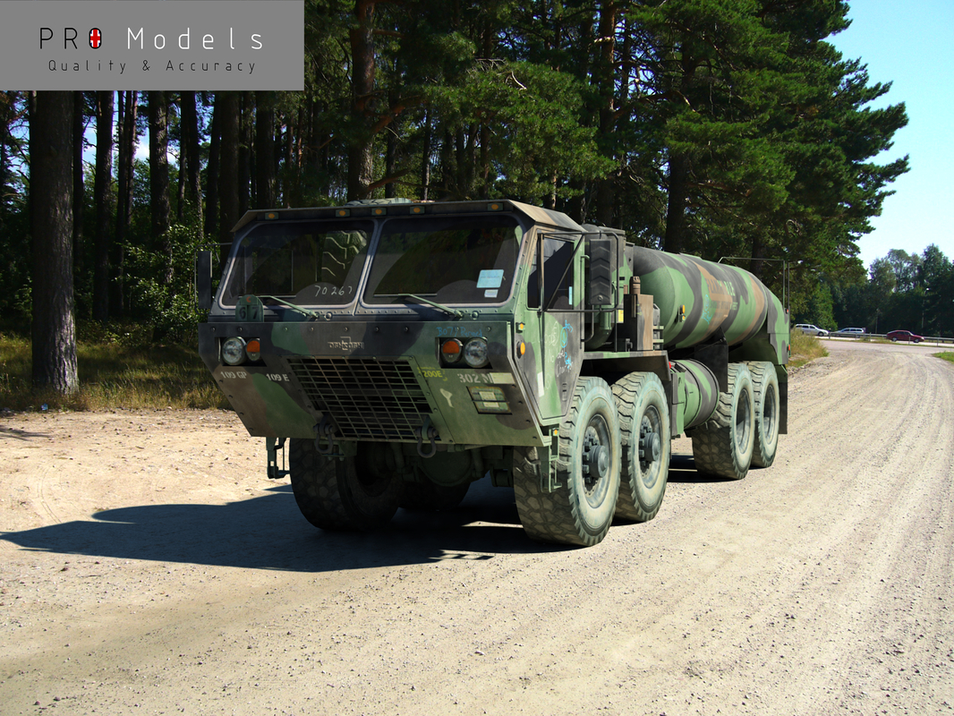 3d model of hemtt m978 oshkosh military