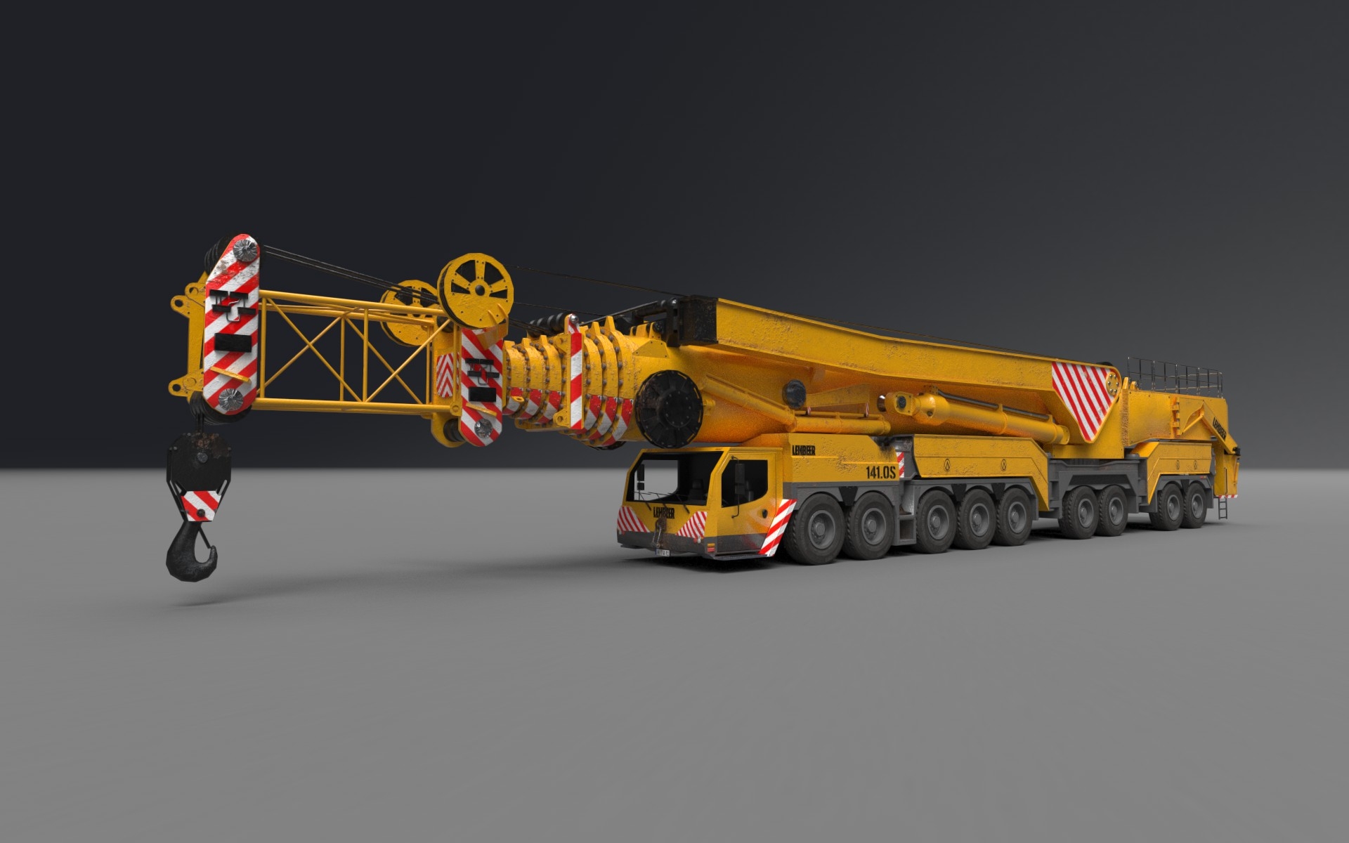 3d liebherr ltm 11200 model