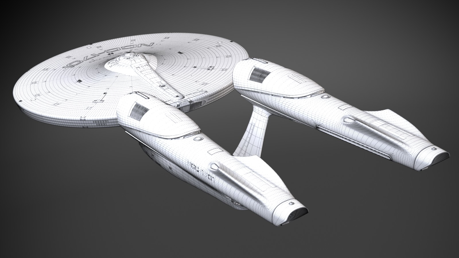 star trek enterprise 3d max
