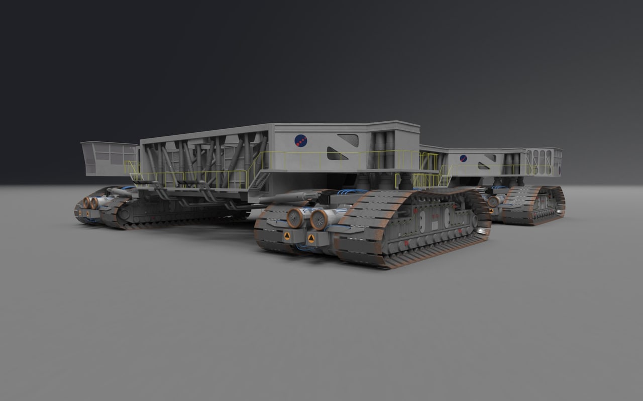 3d model of nasa crawler