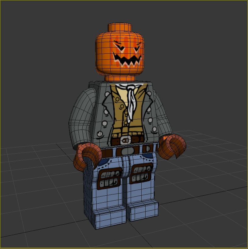 lego jack-o-lantern 3d 3ds