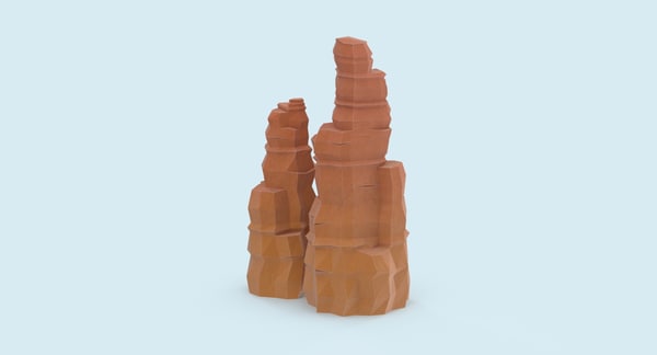 desert tower 3d model