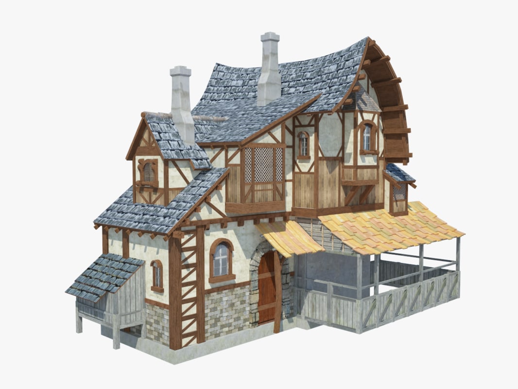 max fantasy medieval house