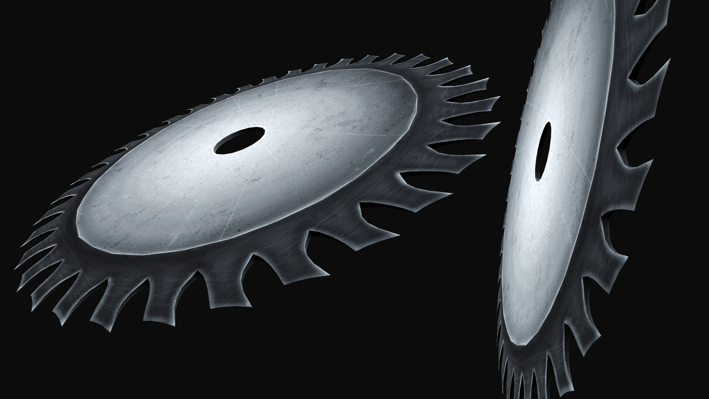 3d model circular saw blade