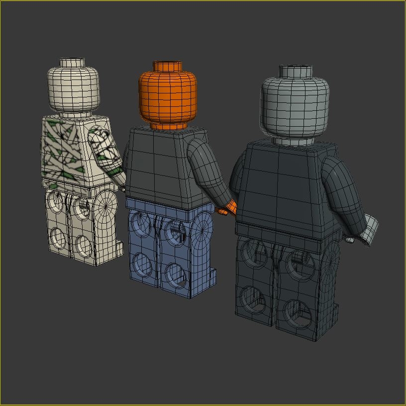 3d max set lego creatures