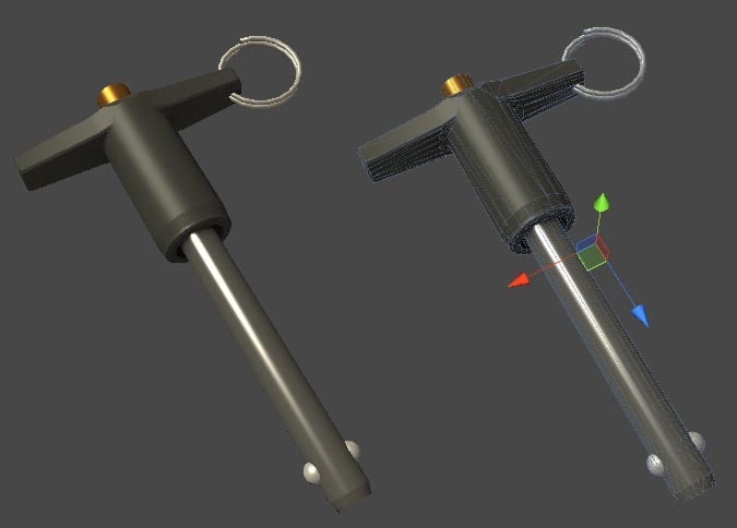 ball lock pins 3d model