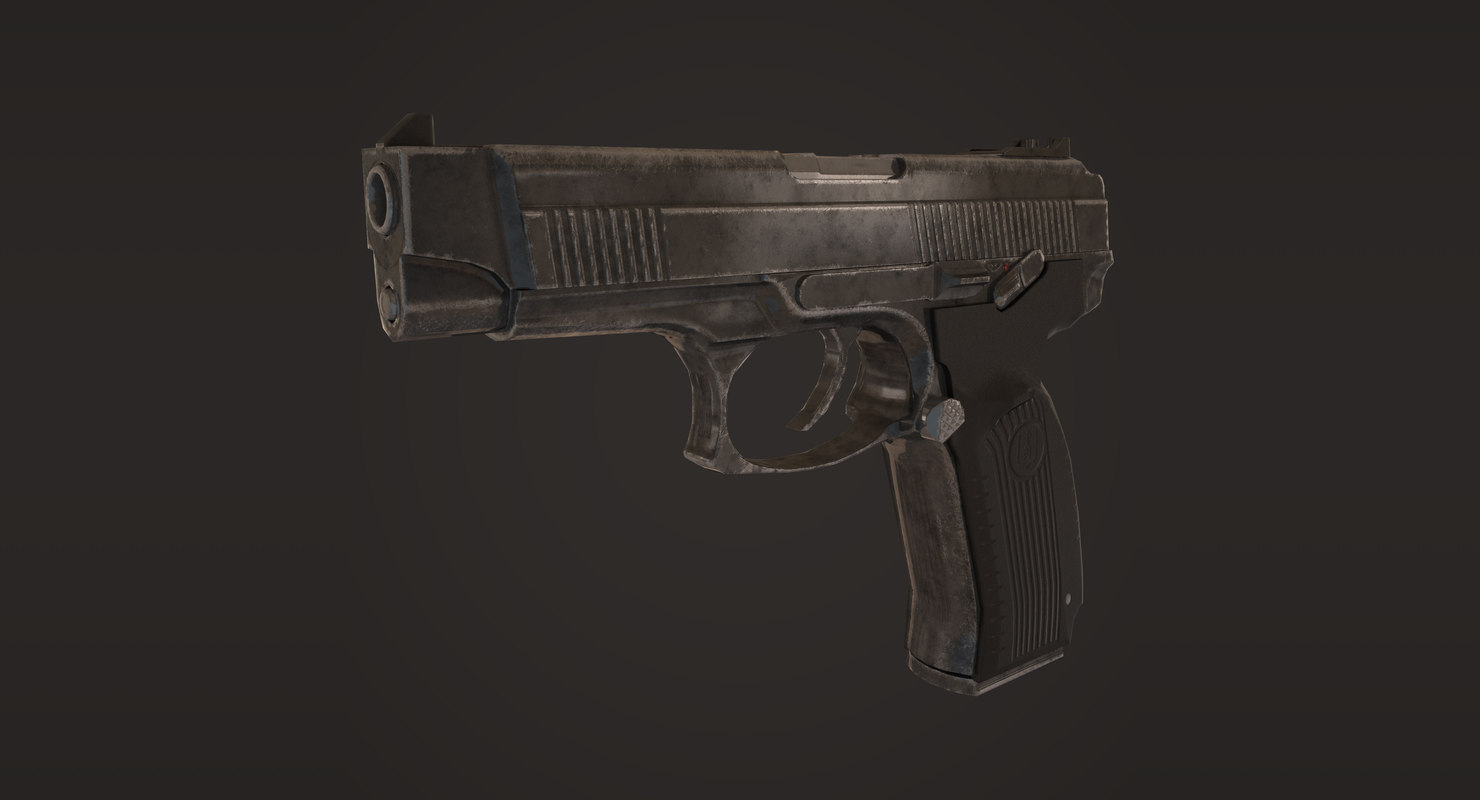 3d mp-443 grach pistol model