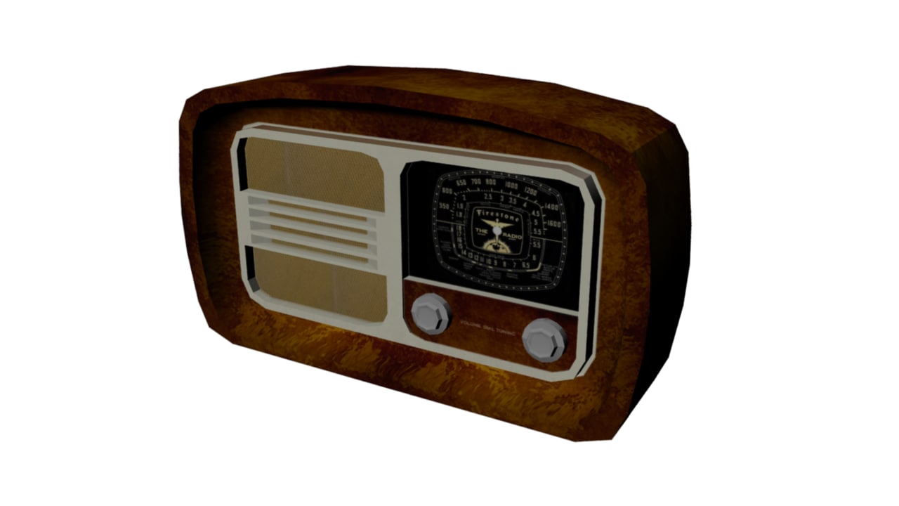 free radio 3d model