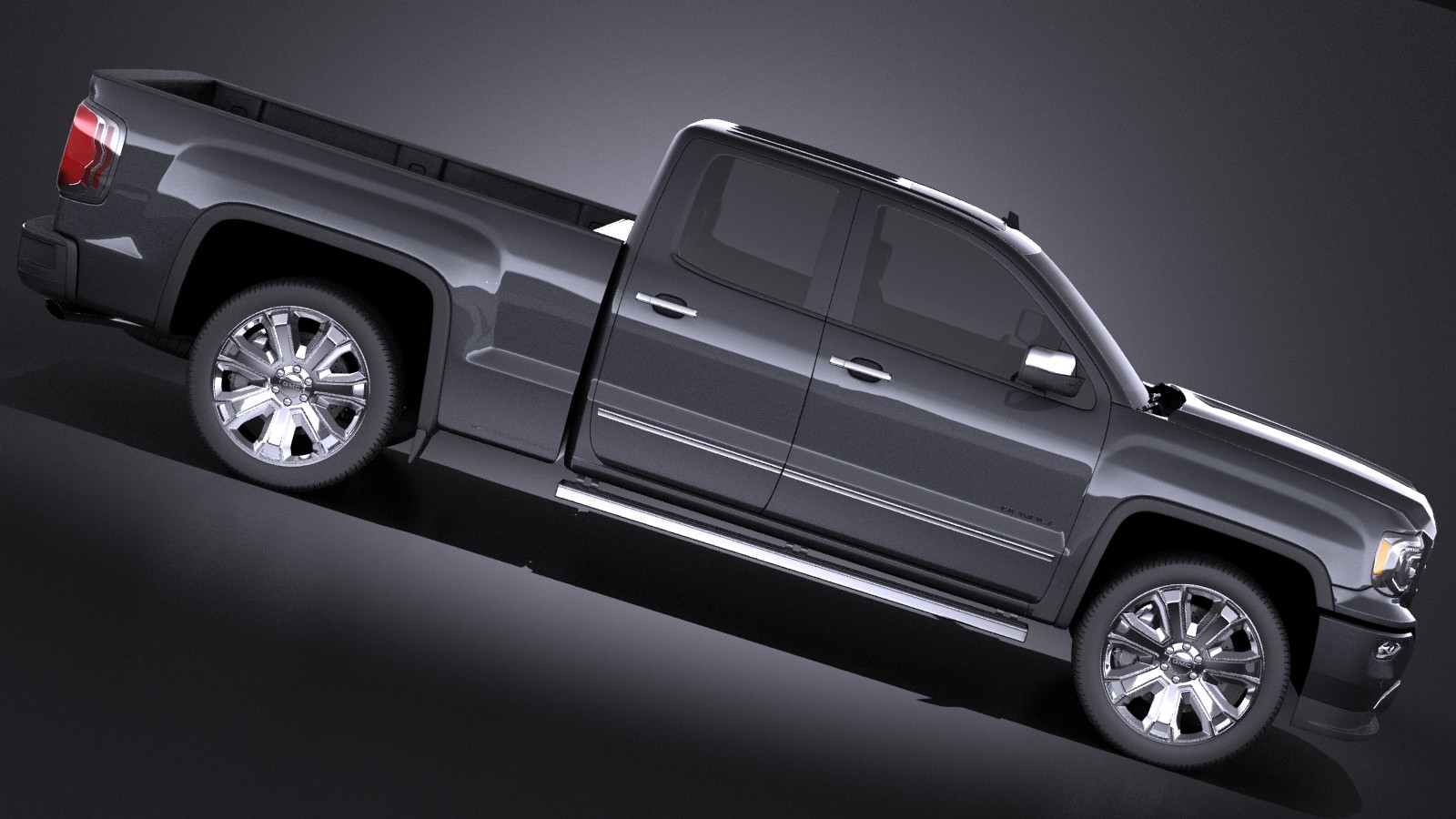 2017 gmc sierra 3d model