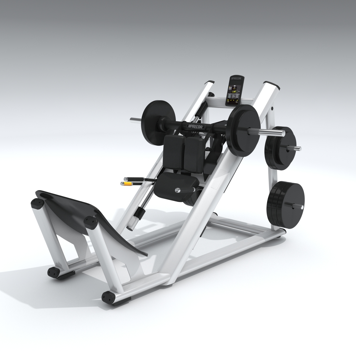 3d precor hack squat model