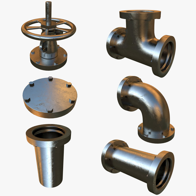 steel pipe 3d model