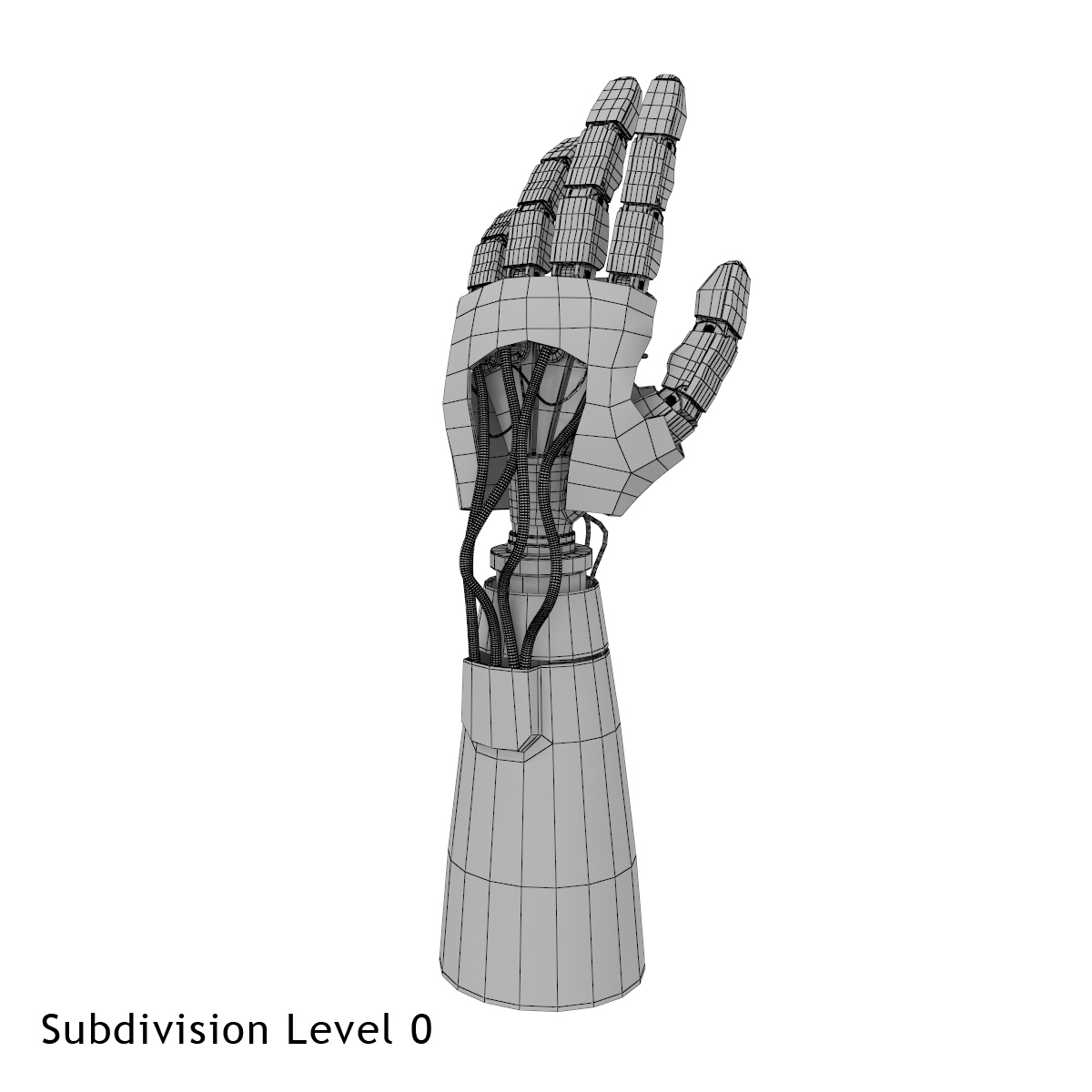 3d robot hand model