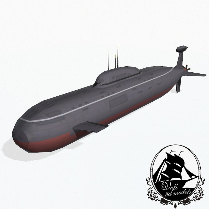 3d akula-class submarine akula class