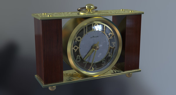 3d model soviet clock