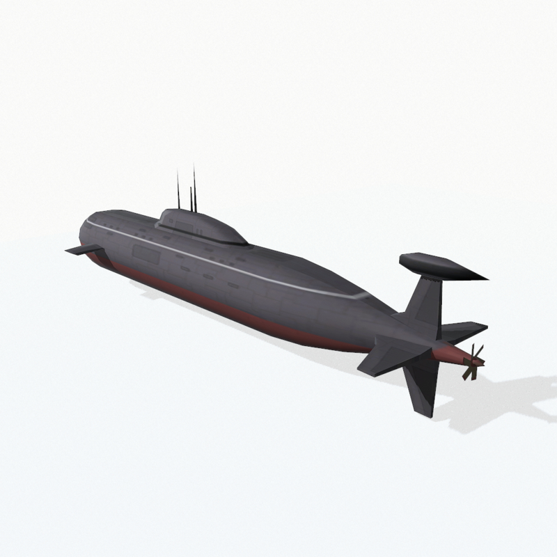3d akula-class submarine akula class