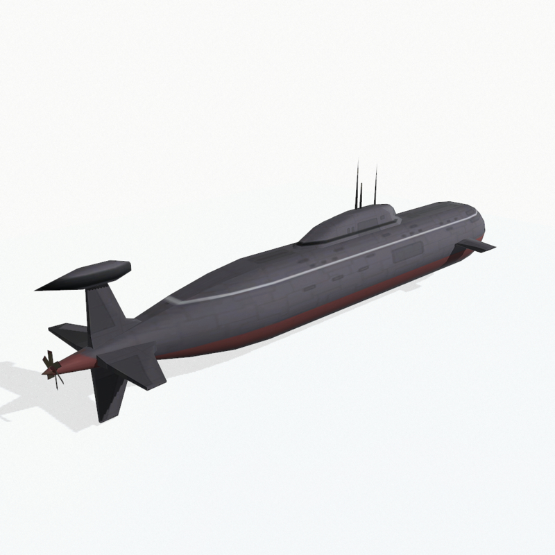 3d akula-class submarine akula class