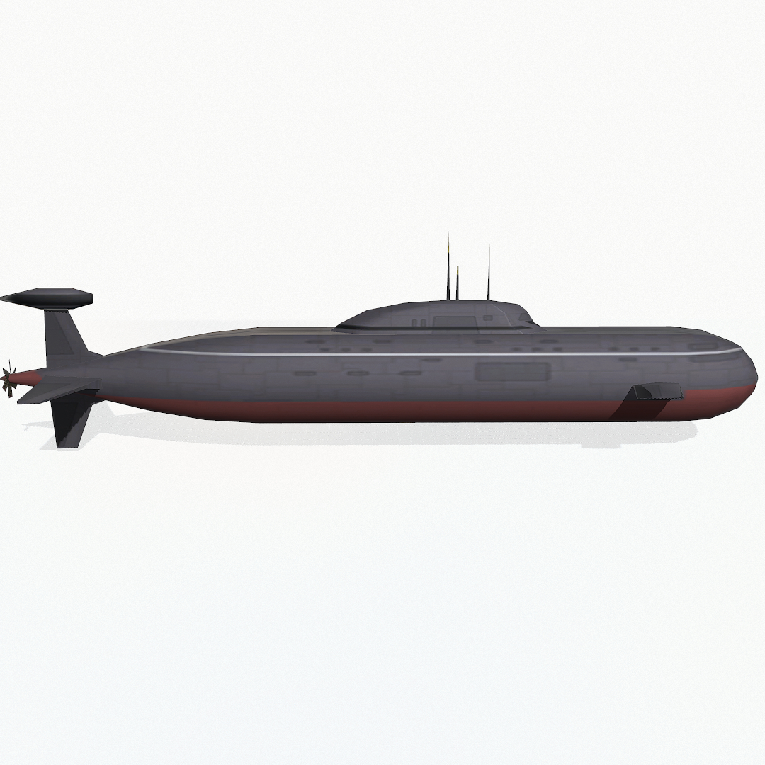 3d akula-class submarine akula class