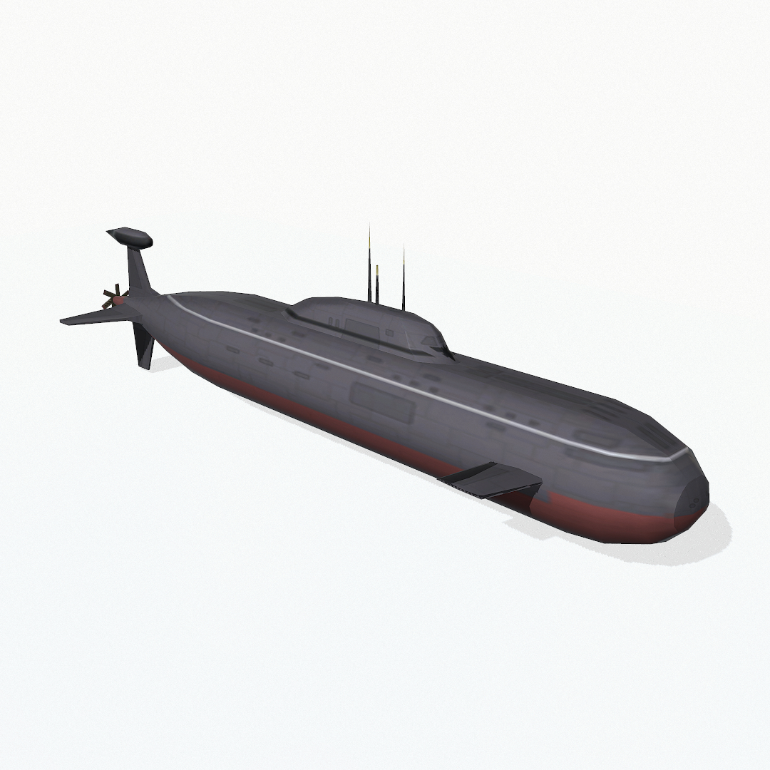 3d akula-class submarine akula class