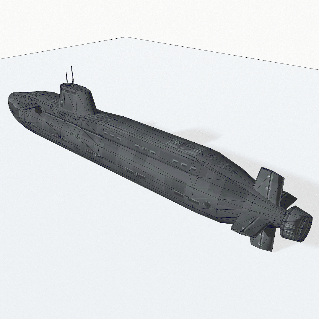 3d astute class submarines astute-class model